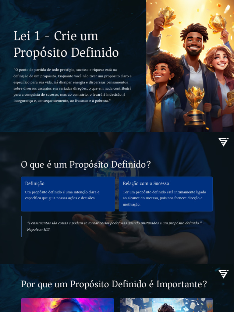 Importância do Propósito Definido | PDF | Pensamento | Liderança