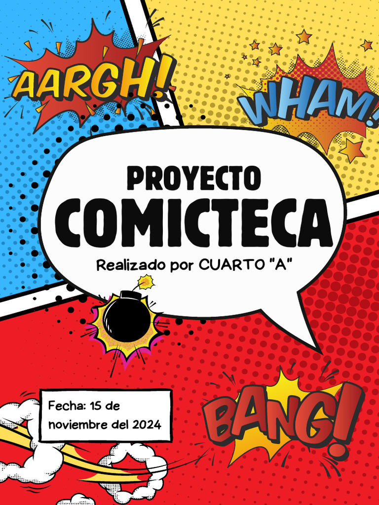 Documento A4 Portada de Proyecto Comic Creativo Colorido - 20241115 - 060341 - 0000 | PDF