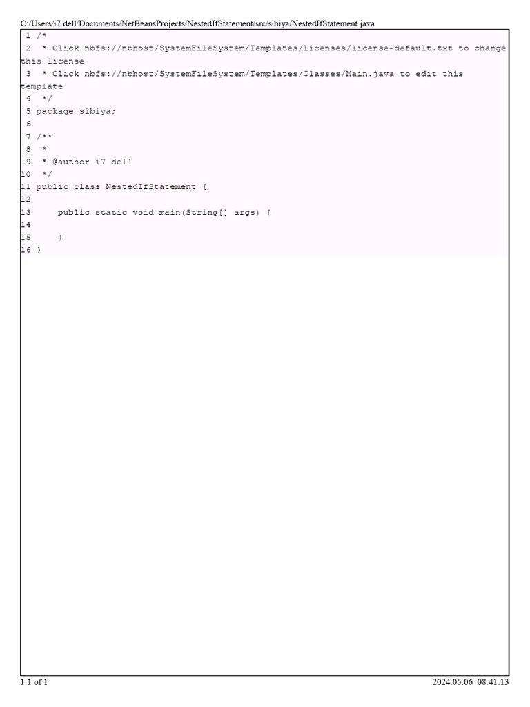 Nested If Statement | PDF