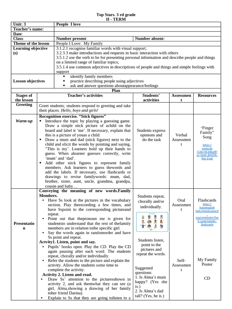 Top Stars 3 KZ II TERM | PDF | Vocabulary | Educational Assessment