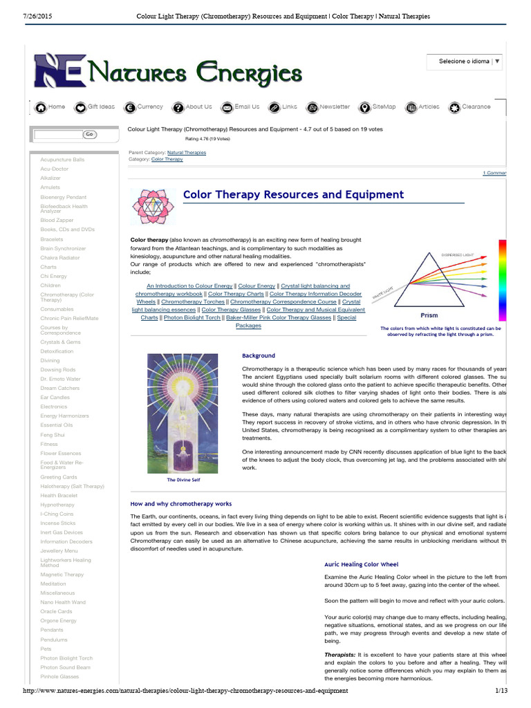 Chromotherapy Tools & Insights | PDF | Color