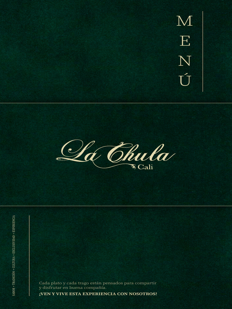 MENÚ LA CHULA CALI | PDF