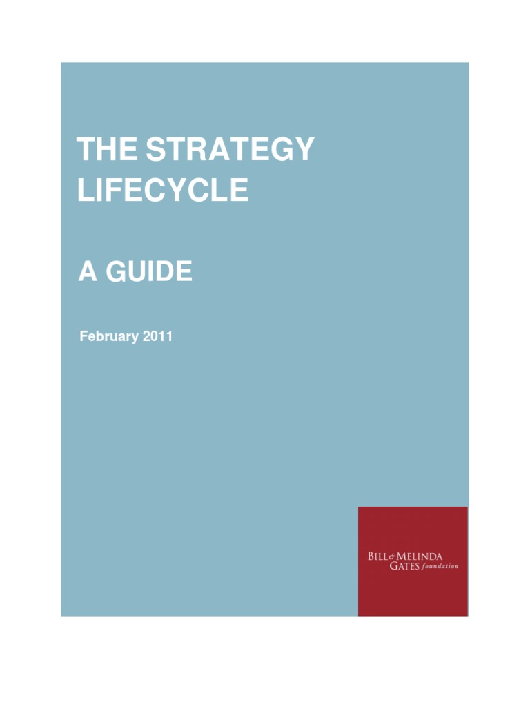 The Strategy Lifecycle | PDF | Bill & Melinda Gates Foundation ...
