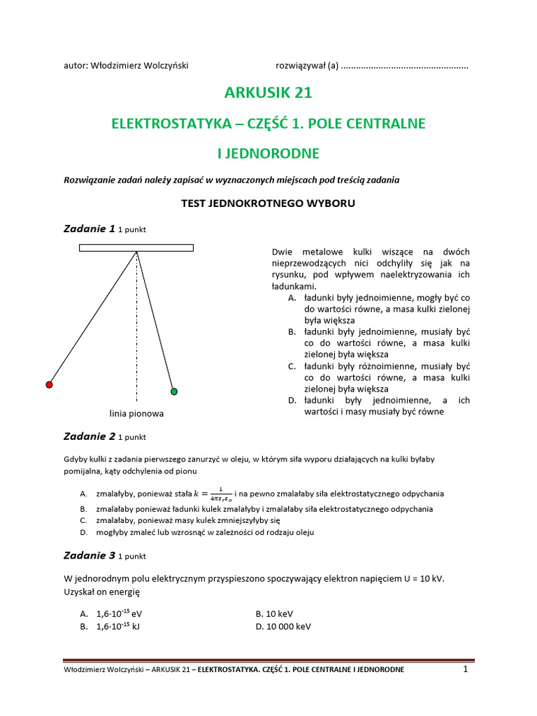 21_elektrostatyka_czesc_1_poleCentralneIJednorodne__1_ | PDF