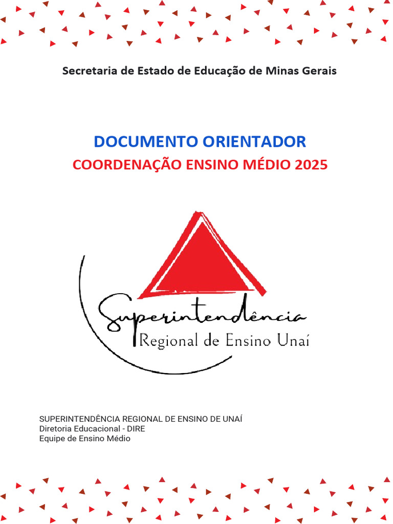 Coordenação do Ensino Médio 2025 | PDF | Pedagogia | Educação para adultos
