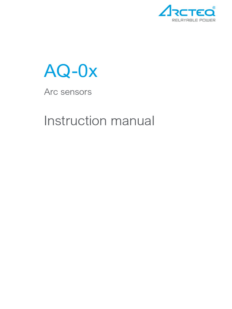 AQ-0x - Arc Sensor | PDF | Optical Fiber | Electrical Connector