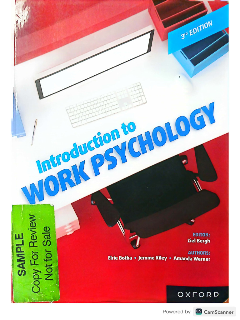 Introduction To Work Psychology | PDF