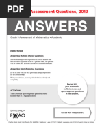 EQAO Grade 6 Math Released Questions | PDF | Rectangle | Educational ...
