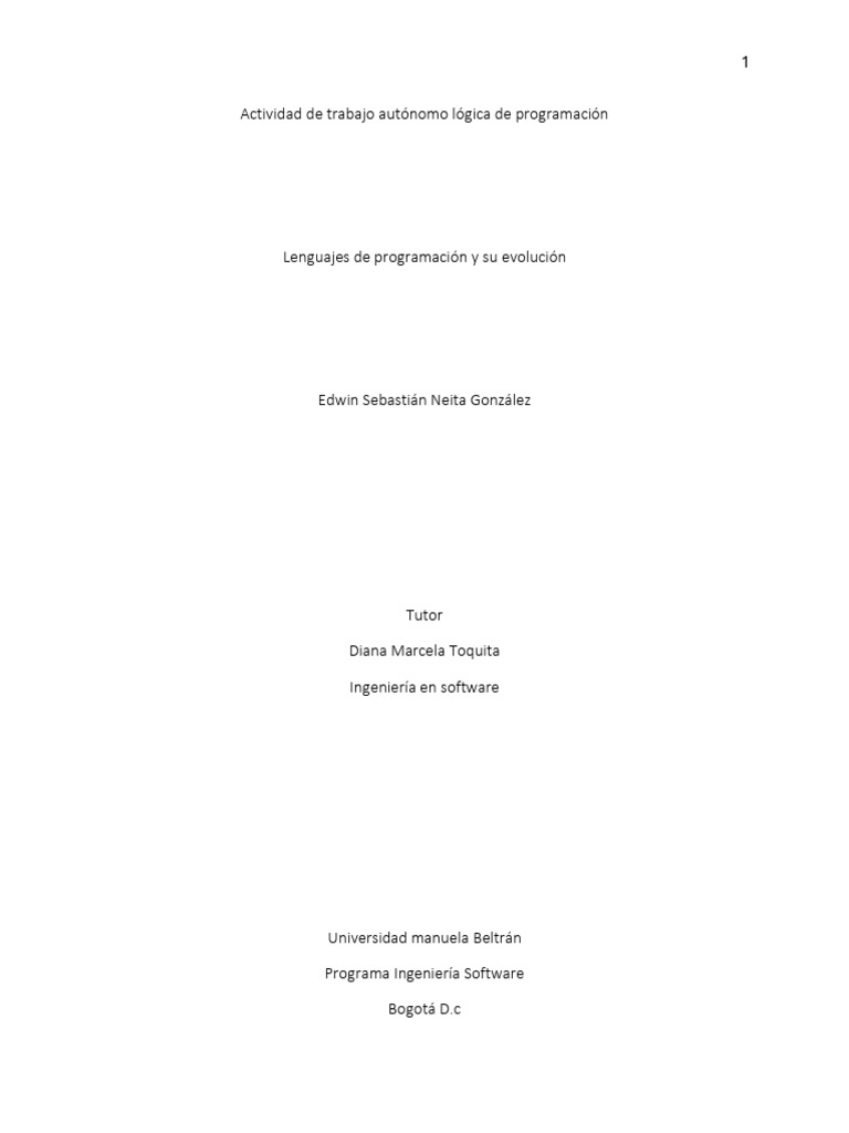 Leguajes de programacion | PDF | Lenguaje de programación | Programación de computadoras