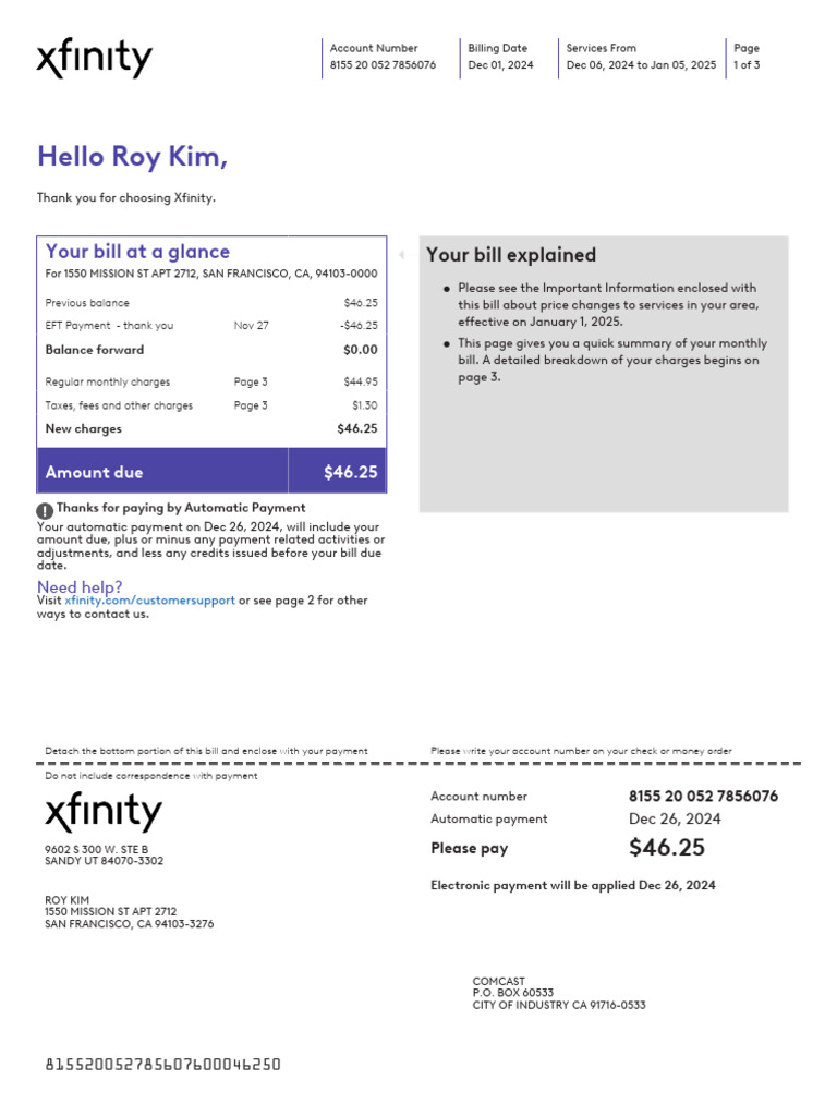 Wifi bill | PDF | Fee | Internet