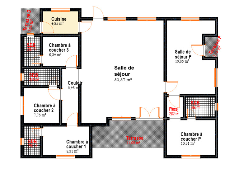 Plan architectural de maison détaillé | PDF