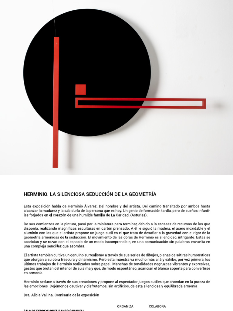 Tarjetón Exposición Herminio | PDF