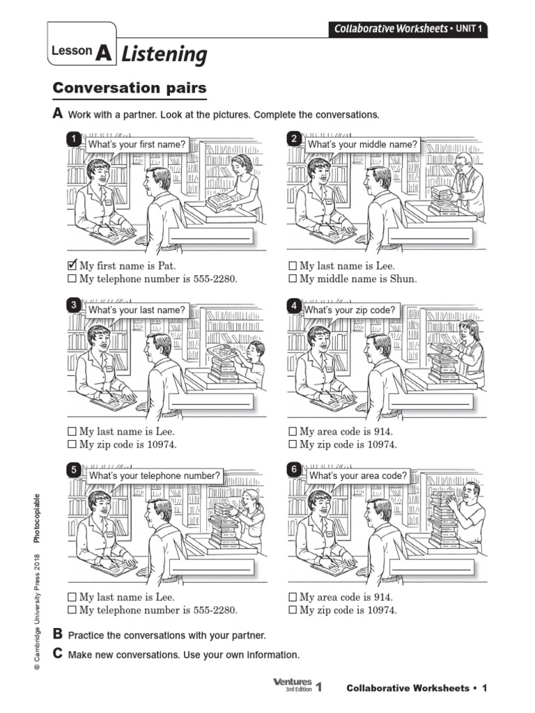English Conversation Practice | PDF | Desk