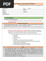 Observation Médicale Typique et Examen Clinique | PDF | Médecine ...