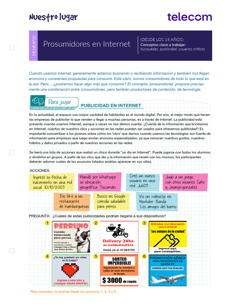 Ficha 12 | PDF | Internet | Publicidad
