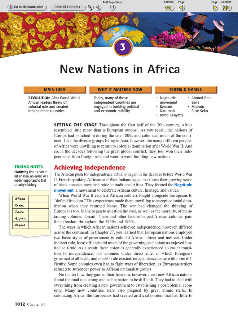 New Nations in Africa Textbook Pages | PDF | Hutu | Tutsi