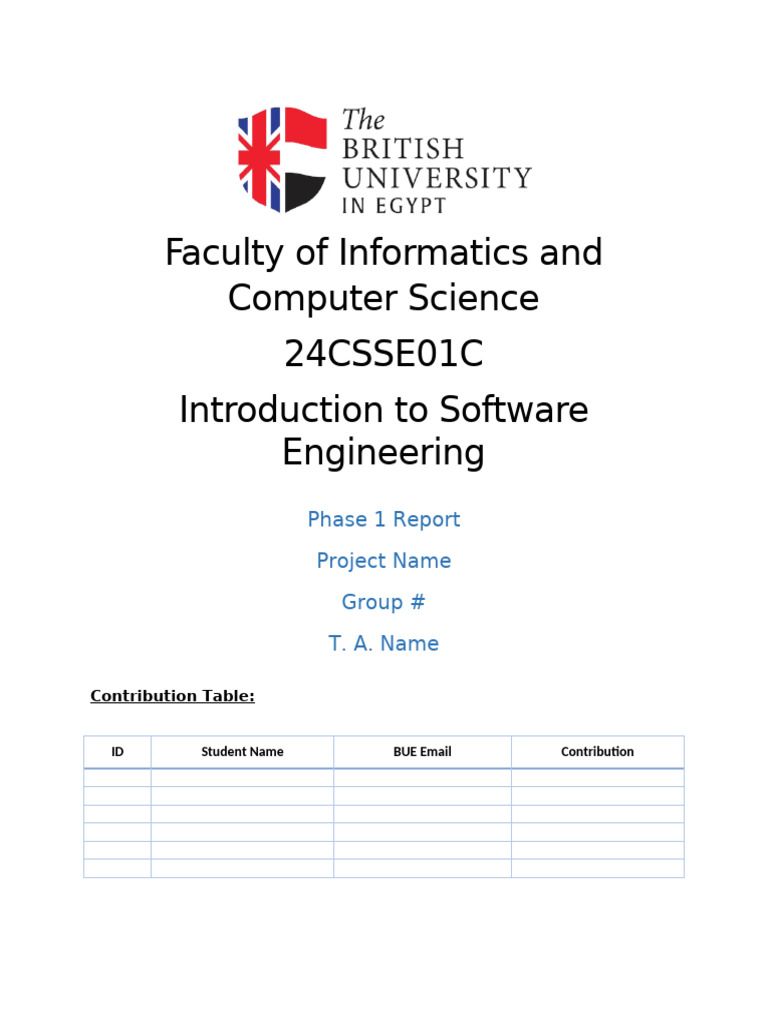 24CSSE01C - Phase 1 Template | PDF