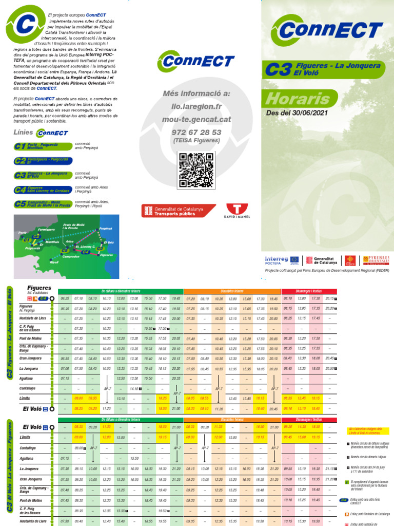 Linia ConnECT C3 Figueres Jonquera Volo CA | PDF