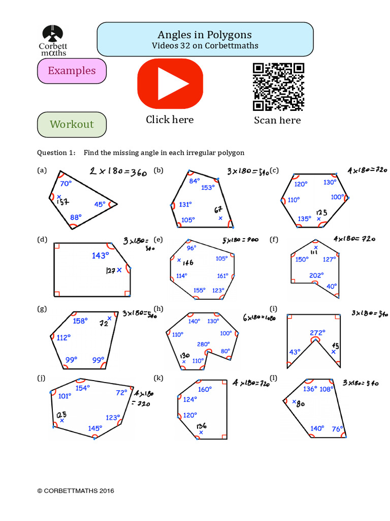 angles-in-polygons-pdf2 | PDF | Convex Geometry | Elementary Geometry