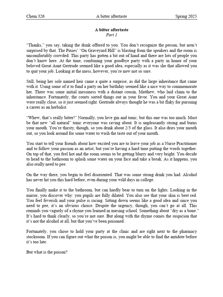 03 Bitter Aftertaste Part 1 | PDF