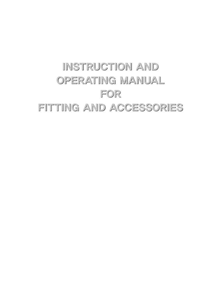 Fitting & Acc | PDF | Personal Protective Equipment | Safety