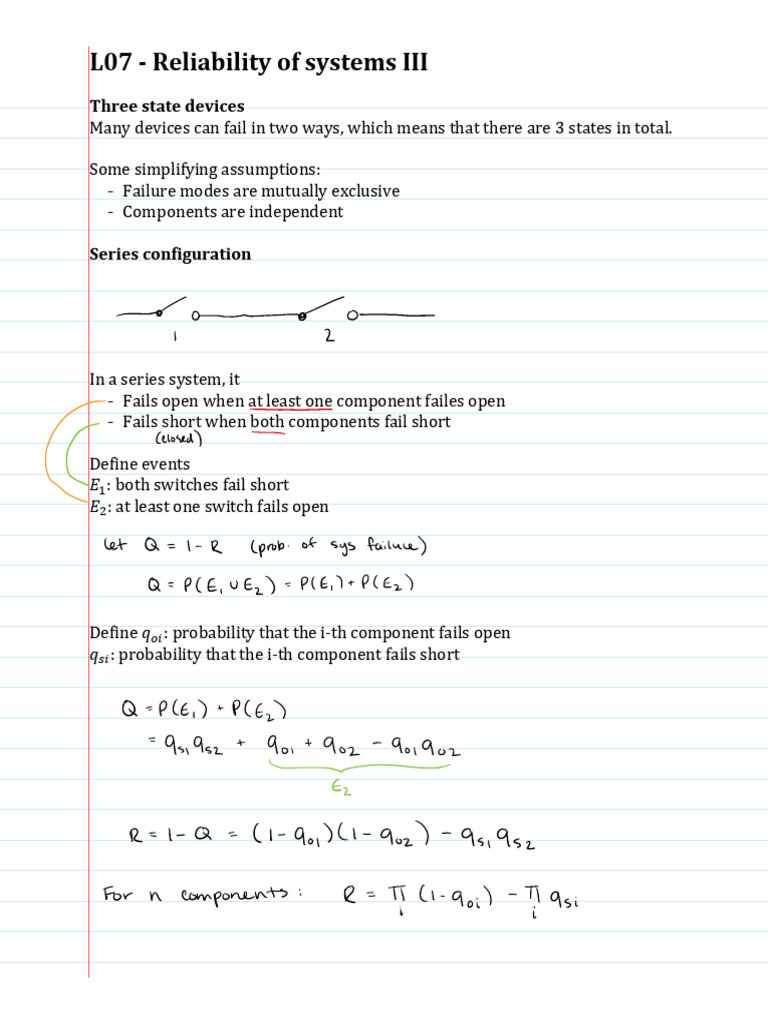 Reliability Analysis of Three-State Devices | PDF | Markov Chain ...