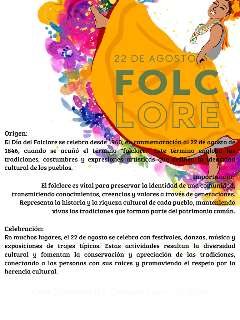 Día Del Folclore - Fecha Cívica | PDF