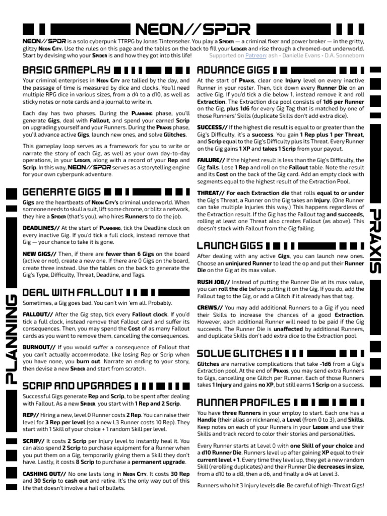 NEON--SPDR by Jonas Tintenseher | PDF