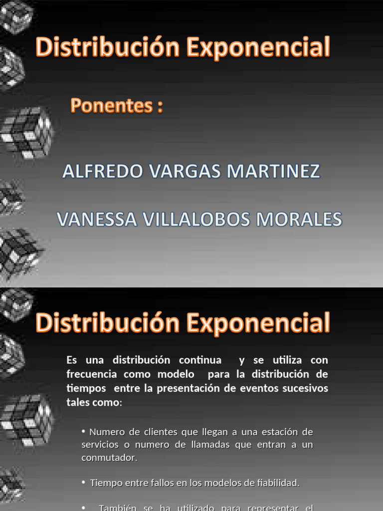 Distribución Exponencial en Modelos de Tiempo | PDF