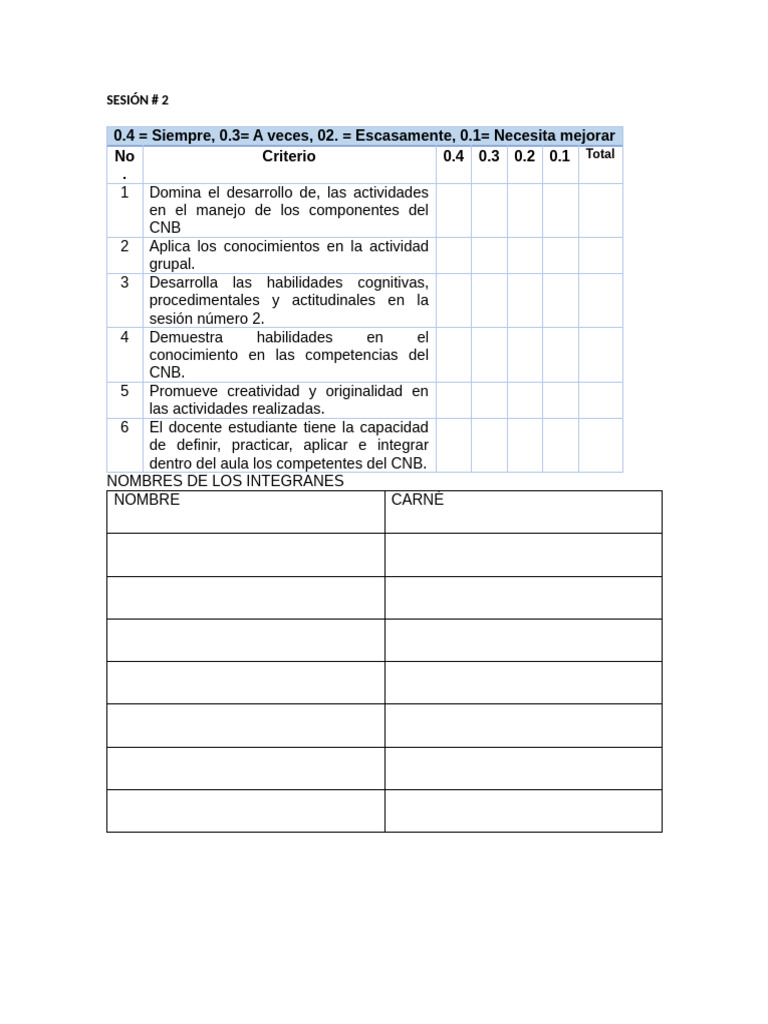 Evaluación de Competencias CNB | PDF
