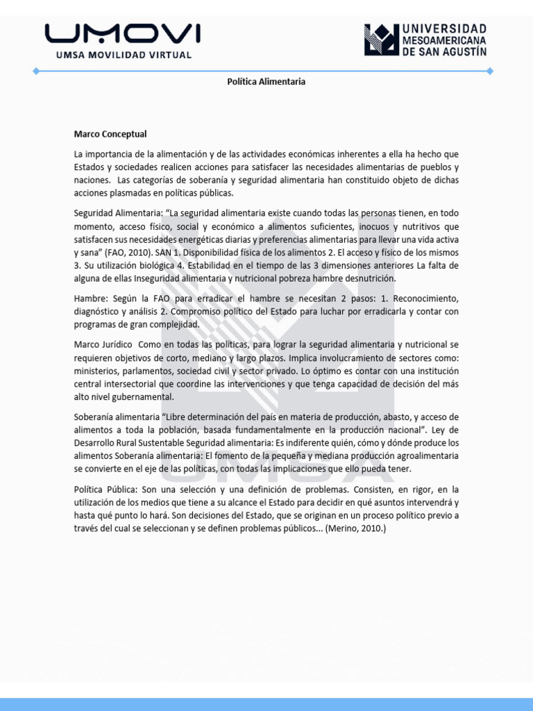 Material Complementario UMOVI-1 | PDF | Unicef | Organización de Comida ...