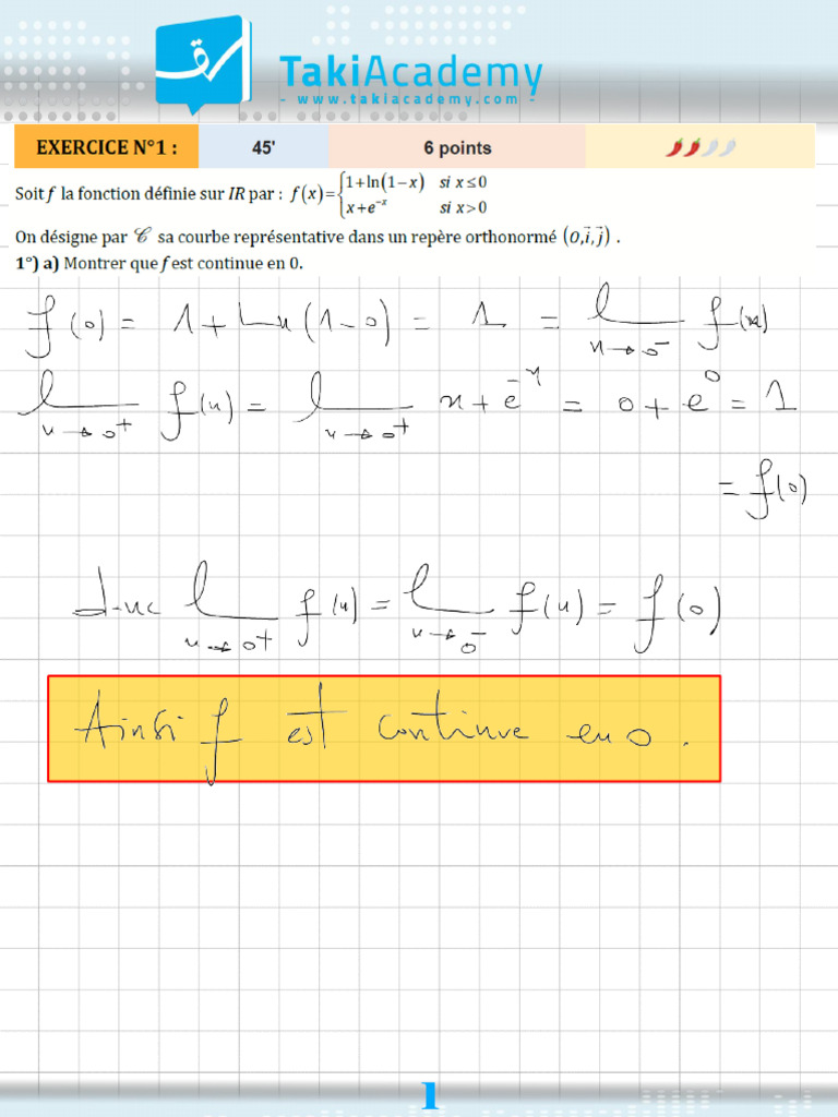 Correction Ex 1 | PDF