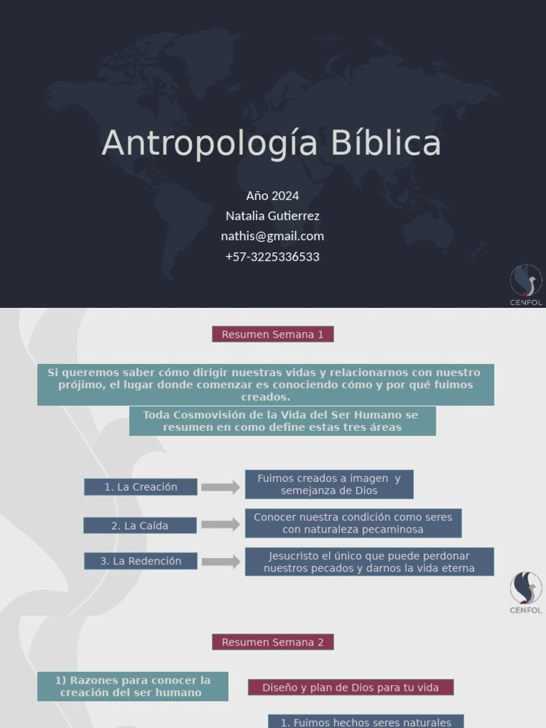 Antropología Bíblica NP - Sem 4 | PDF | Pecado | Cristo (título)