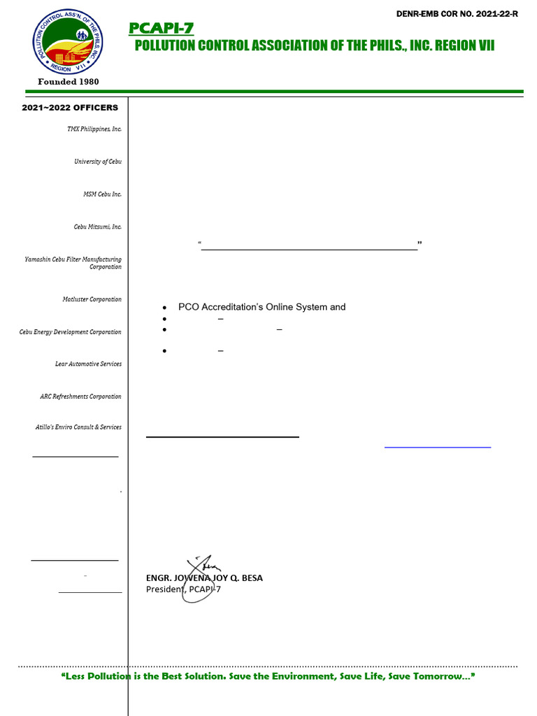 02. Invitation for Updates Forum with Pollution Control Officers | PDF