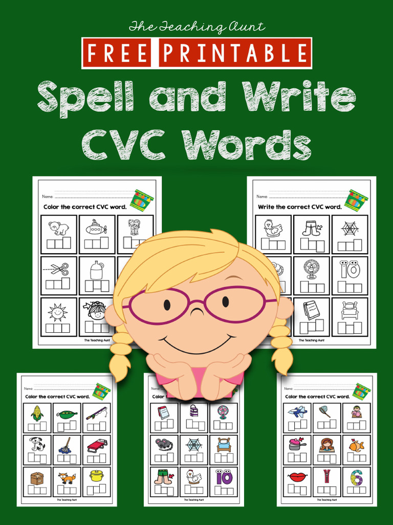 Spell and Write CVC Words Worksheets | PDF
