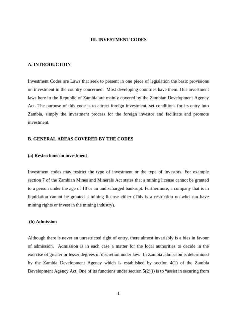 3 Investment Codes (III) ................................... | PDF ...