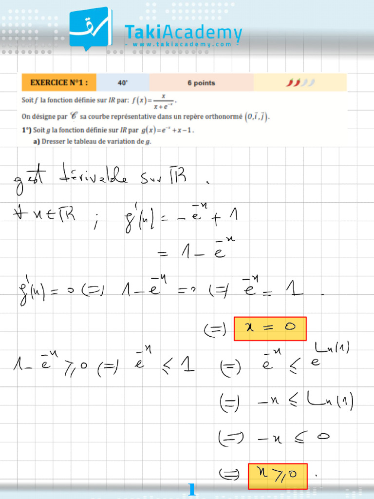 Correction Ex 1 | PDF