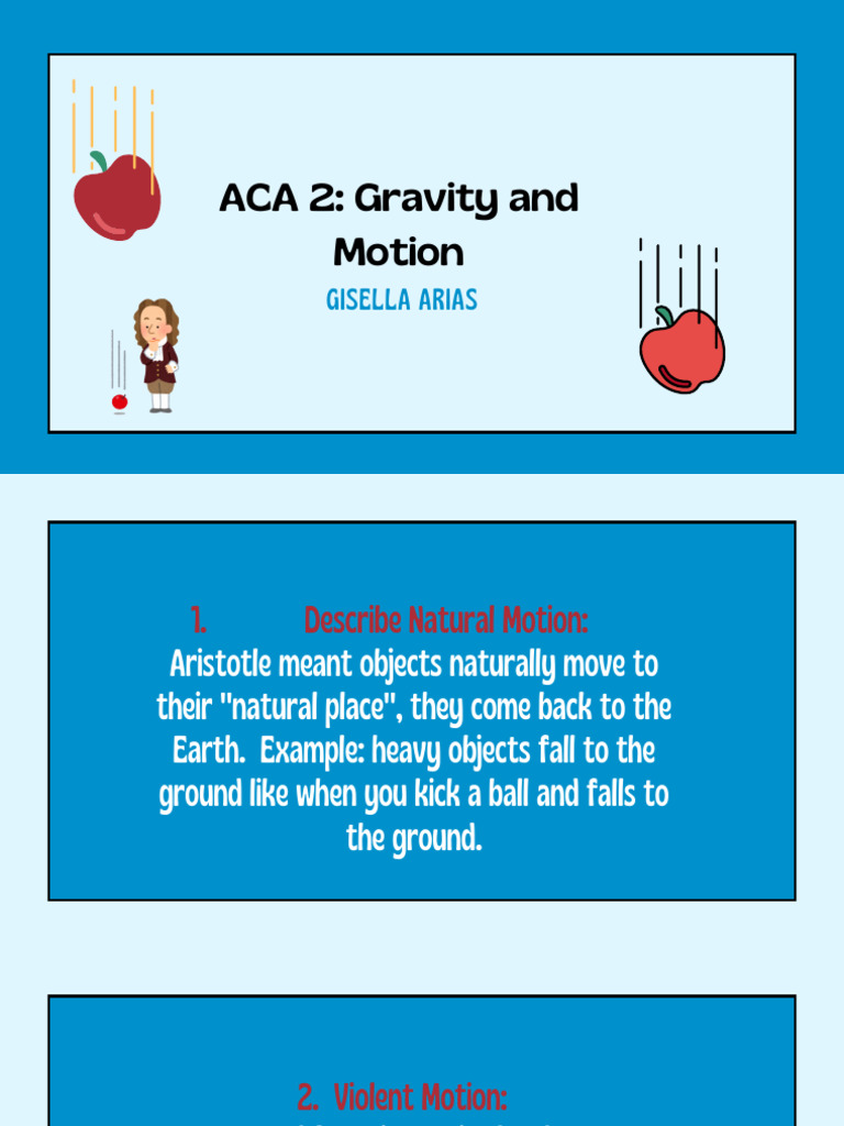 Gravity and Motion: Aristotle vs. Galileo | PDF | Force | Inertia