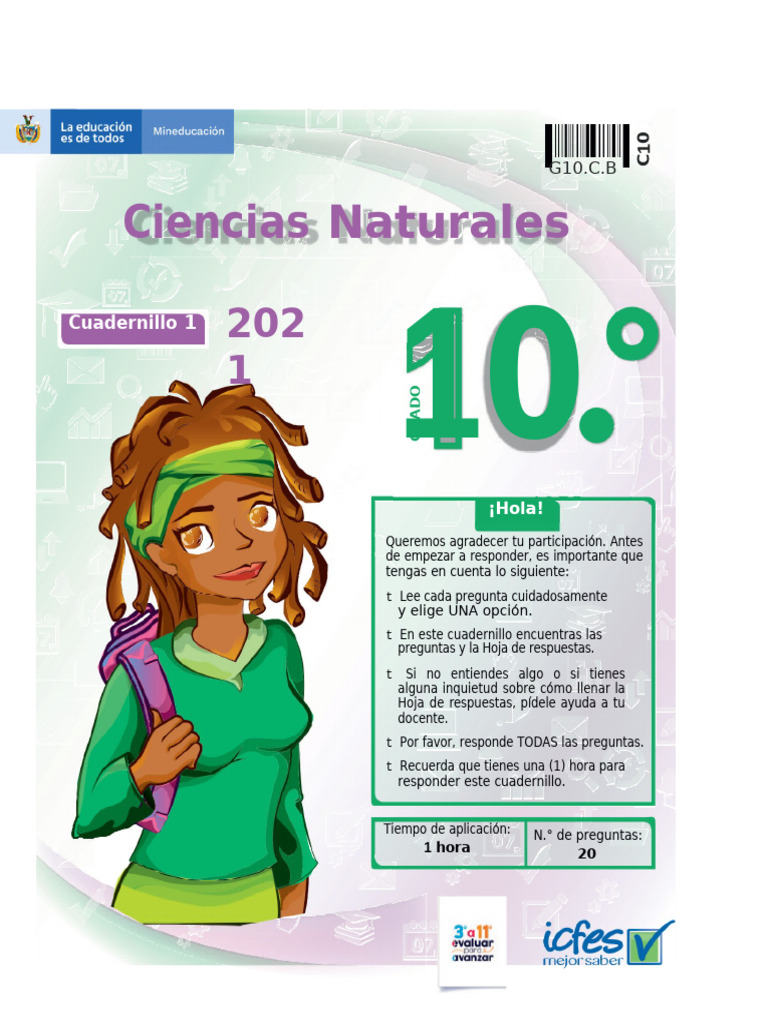Cuadernillo-Ciencias - Naturales-10-1 2024 | PDF | Vapor de agua | Dióxido de carbono