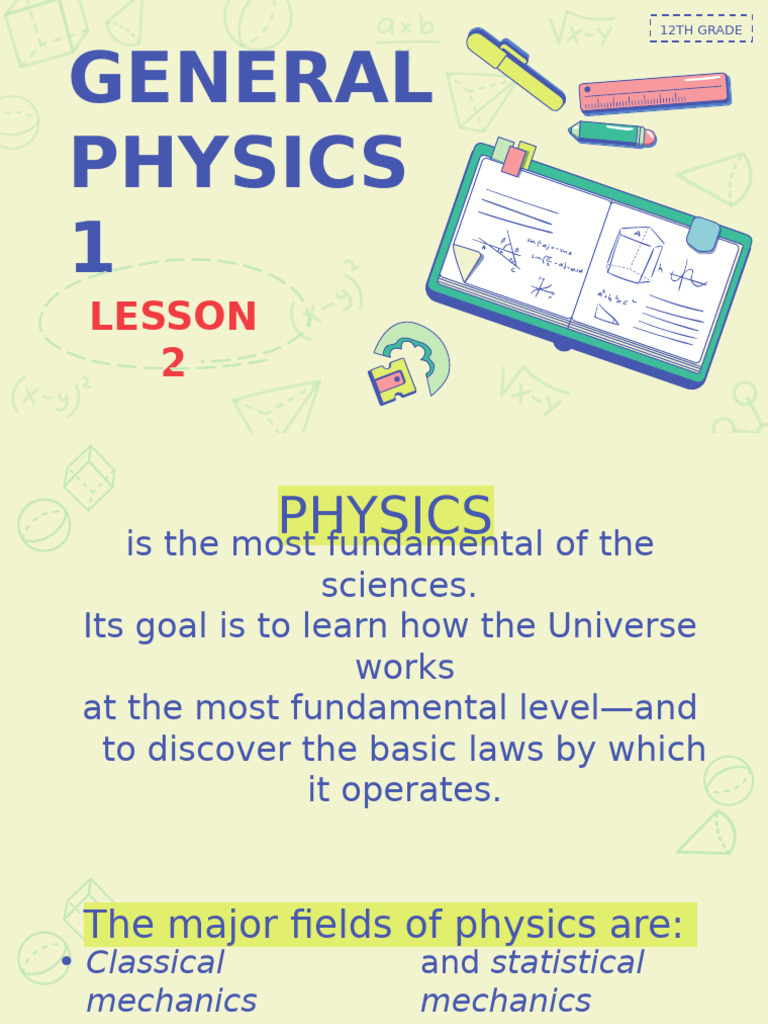 G12 - Lesson 2 - (Gen - Physics1) | PDF | Numbers | Exponentiation