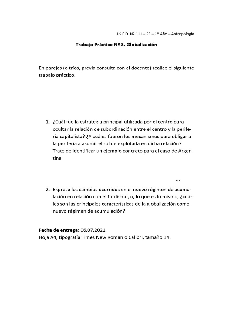 Globalización y Capitalismo: Análisis Crítico | PDF