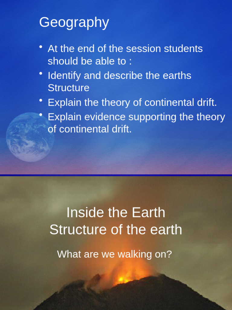 FORM 3 GEO Structure of the Earth Cont Drift and Plate Boundaries (1 ...