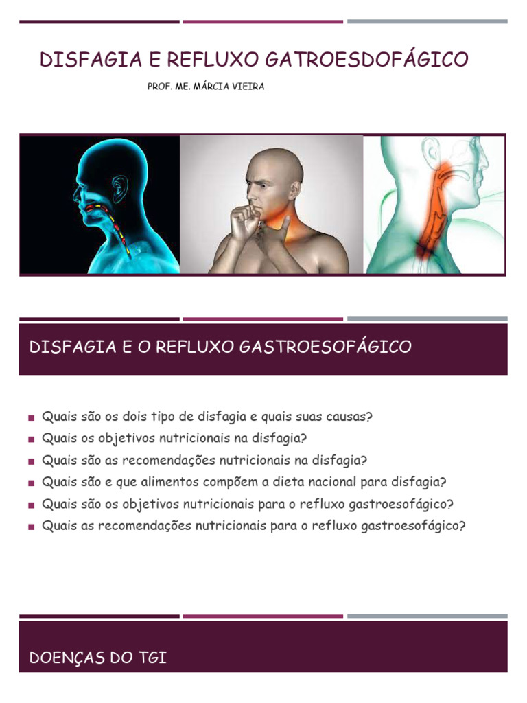 Disfagia e Refluxo: Nutrição e Tratamento | PDF | Doença do refluxo ...