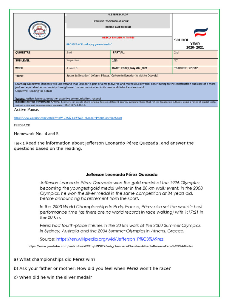 1oth C Project 6 Week 4 and 5 | PDF | Cognition | Linguistics