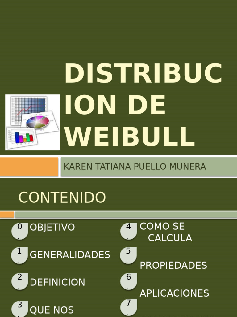 Distribución Weibull - Karen Puello | PDF | Ingeniería de confiabilidad ...