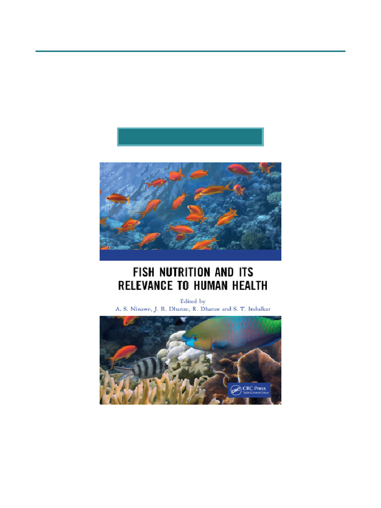 Snag Copy Fish Nutrition and Its Relevance To Human Health 1st Edition ...