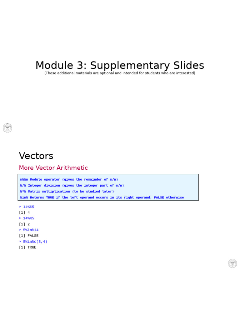 Module 3 - Supplementary Slides | PDF | Eigenvalues And Eigenvectors ...