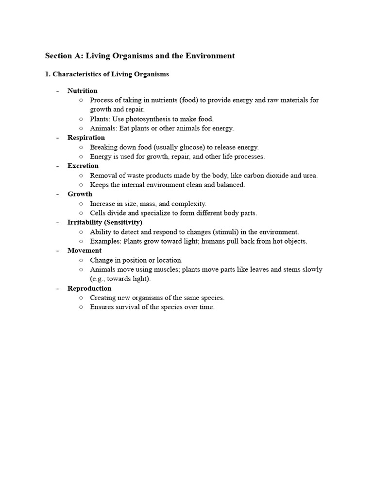 HSB Study Sheet | PDF | Food Web | Cell (Biology)