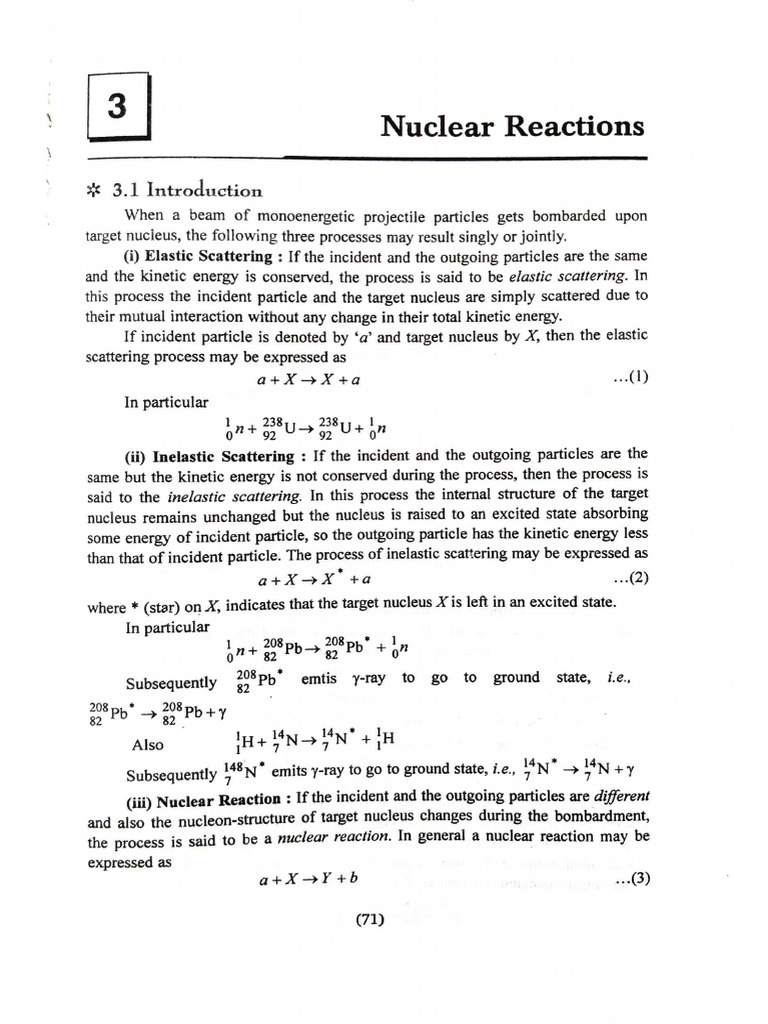 5.3 Nuclear Reactions | PDF