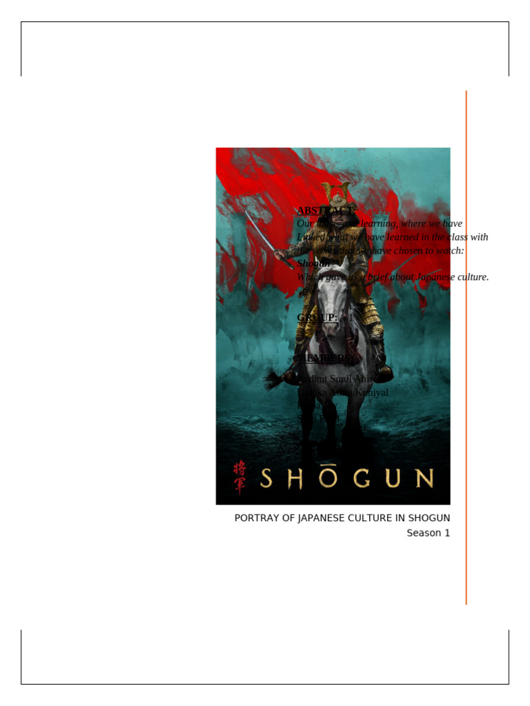 Japanese Culture in Shogun Explored | PDF
